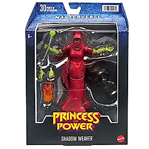 Masters of the Universe Masterverse Action Figure, Shadow Weaver Toy Collectible with Articulation & Accessories, 7 inch