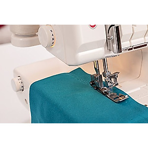 SINGER | Professional 14T968DC Serger Overlock with 2-3-4-5 Stitch Capability, 1300 Stitches per minute, & Self Adjusting - Sewing Made Easy,White