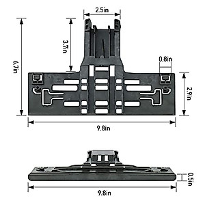 Upgraded W10546503 Upper Rack Adjuster & W10195840 Dishwasher Top Rack Adjuster & W10195839 Rack Adjuster & W10250160 Arm Clip-Lock (8pcs) Replacement for Whirlpool Dishwasher