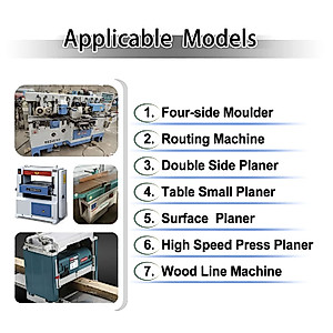 Asieg Tool Planer Blades Knives 12.5 Inches for Delta 22-560 22-562 22-565 TP400LS Craftsman 21758 Wen 6550 Triton TPT125 Performax Grizzly TP305 Porter Cable PC305TP 12-1/2"x15/32"x1/16"， 2pcs