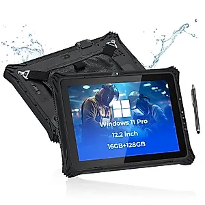 MUNBYN Rugged Tablet, 12.2" Windows 11 Pro Durable Tablet, Intel N5105, 16GB+128GB, and 10.1 inch Windows Tablet, Windows 11 Pro, 8GB+128GB, Intel N5100