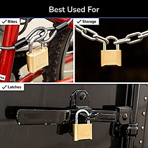 BRINKS 171-50051 Solid Brass Resettable Combination Lock, 48mm