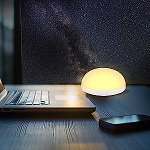 OOWOLF LED Night Lights for Kids Rechargeable Bedside Lamp with Color Changing Mode Dimmable Touchable Ambient Light for Reading, Sleeping, and Relaxing