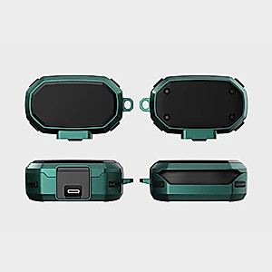 Cover Case for Jabra Elite7 pro/Elite 7 Active Case，TPU +PC Case Complete Protection Against Scratches, Bumps, with Carabiner Anti-Shock and Anti-Slip (Yellow)