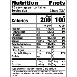 Nature Valley Crunchy Granola Bars, Peanut Butter, 15 ct, 30 bars