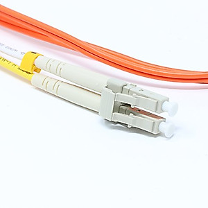 1 Meter Multimode Duplex Fiber Optic Cable (62.5/125) - LC to LC - Orange