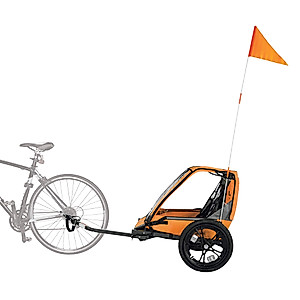 Allen Sports Hi-Viz 2-Child Bicycle Trailer, Model ET2-O, Orange