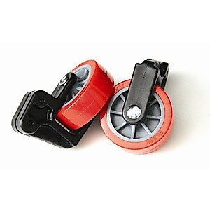 Little Giant Ladders, Tip & Glide Wheel Kit, Ladder Accessory, Fiberglass, (10940), Black