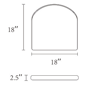 COZPLEN Patio Chair Seat Cushions, Contoured Seat Pads for Indoor/Outdoor Dining Wicker Chair 18 x 18 x 2.5 Inch, Light Blue