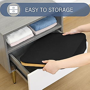 LOCHAS Laundry Hamper with Lid, 100L Clothes Hamper with 2 Pockets and Removable Bag, Black Large Laundry Basket with Handles, Tall Dirty Clothes Hamper for Bathroom, Bedroom, Dorm, Laundry Room