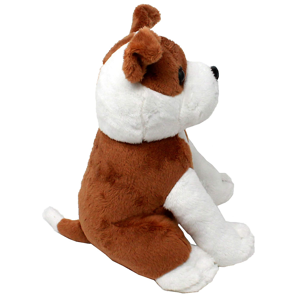 Shelter Pets 10" Brown & White Pitbull Plush - Tillman - Real-Life Adopted Staffordshire Terrier - Supports Animal Shelters