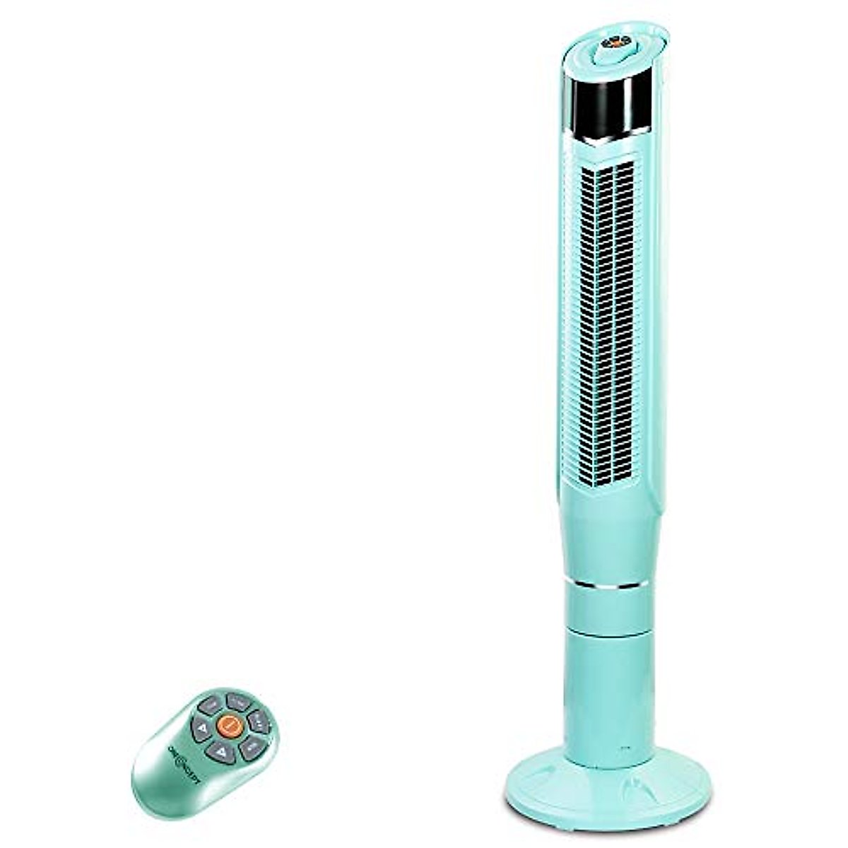 Kismile 47 inch Portable Oscillating Quiet Tower Fan with Remote Control,3 Modes and 8 Wind Speed Setting, Built in 24 H Timer LED Display for Bedroom,Home,Office,Dormitory (47 inch, Green)