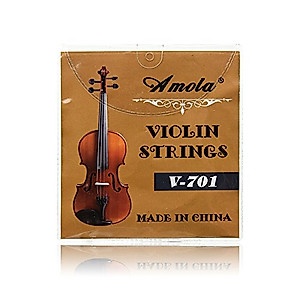 3 Packs Full Set Replacement Stainless Steel 4/4 Size Violin Strings E A D G