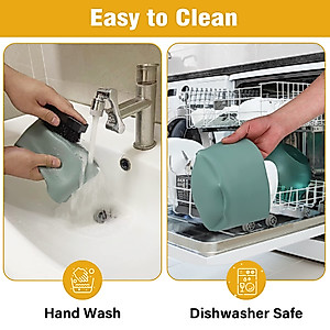 Slow Cooker Liners - Crock Pot Liners Silicone Insert Divider 3 IN 1, For 6 Quart Oval Slow Cookers, Reusable Silicone Slow Cooker Liner For Crock Pot Divider Insert, Dishwasher Safe BPA Free,7QT