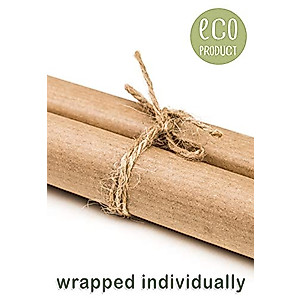 Beeswax Taper Candles 10 inches Natural Honey Comb Hand Rolled Dripless Eco-Friendly Smoke and Soot Free Tea Candle Gift Box for a Romantic Dinner or Special Occasions Set of 6 (6)