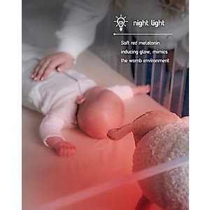 Sweet Dreamers, Ewan Deluxe with Shush, Beige | Baby & Toddler White Noise Sound Machine | Cry Activated Sensor & Nightlight | 5 Soothing Pink Noise Sounds | Auto-Off Timer | Lightweight & Portable