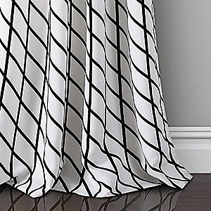 Lush Decor Feather Arrow Geo Room-Darkening Window Curtain Set (84" x 52")