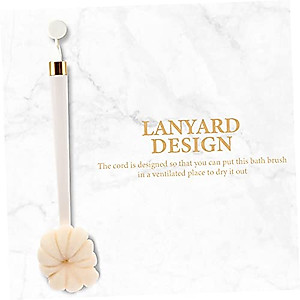 HEALLILY Long Handle Bath Brush Bath Scrubber for Body Sponges for Body Cleaning Sponges Shower Loofah on a Stick Dual- Sided Back Brush Exfoliating Bath Brushes Body Shower Brush Pp One