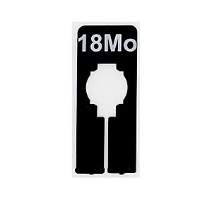 NAHANCO QSDBWKIT5, Black Rectangular Clothing Size Dividers with White Print for Baby/Kids, 3MOS – 4T, Kit of 10 (10 Sizes, 1 Piece Each)