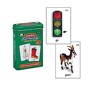 Super Duper Publications | Set of 10 Photo Phonology Minimal Pair Flash Cards Fun Deck Combo | Educational Learning Resource for Children