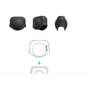 Aokicase Compatible with Insta360 One X2 Anti-Scratch Camera Lens Cover Silicone Case for Insta 360 One X2 Action Anti-Scratch Camera Accessories Black (Black, BOYA)