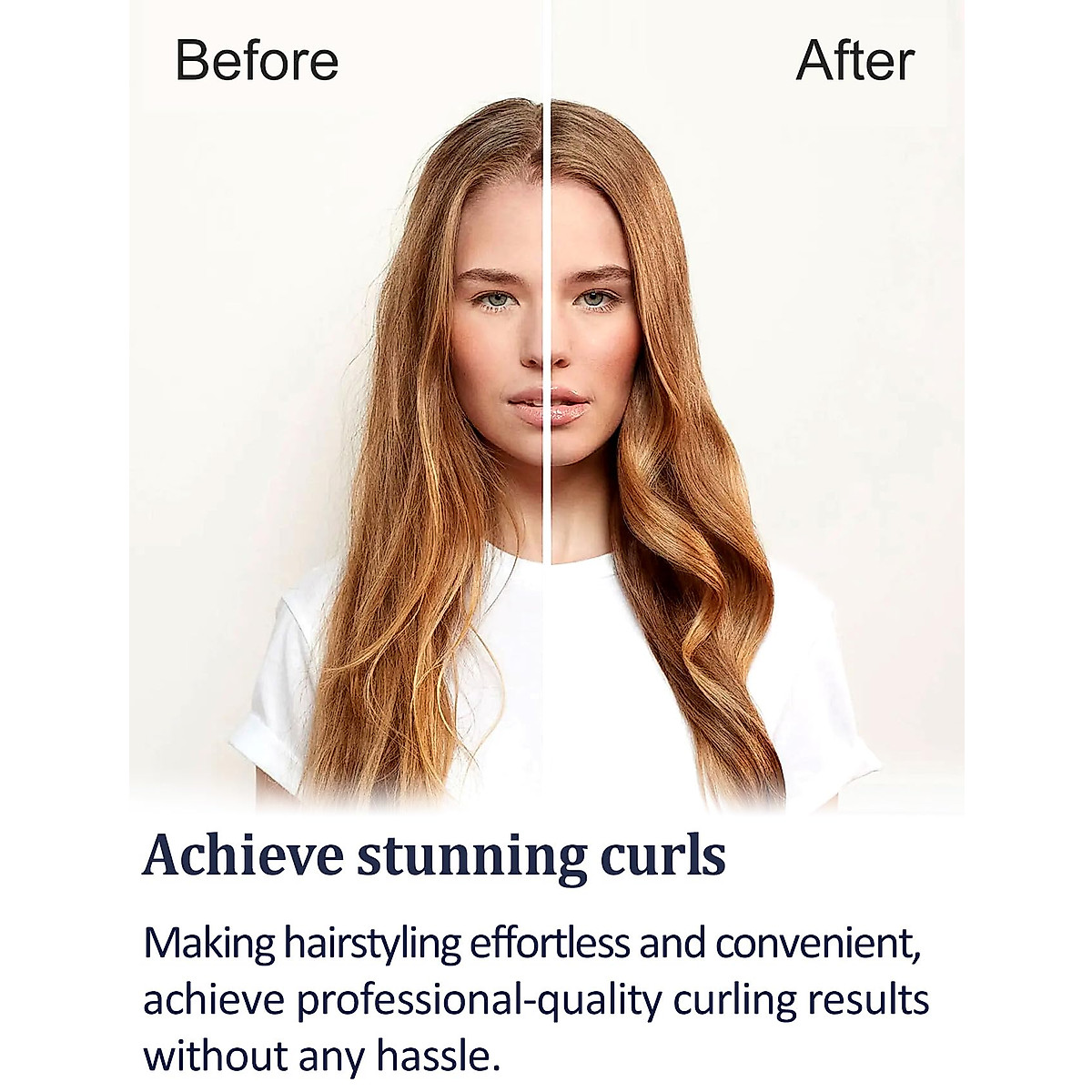 Automatic Curling Wands Attachments with 2 Curlers for Dyson Supersonic Hair Dryer Airwrap, Long Hair Waver Styling Iron Tool Blow Dryer Accessories for Women