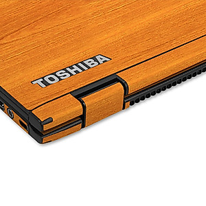 Skinomi Light Wood Full Body Skin Compatible with Toshiba Satellite Radius (2015, 14 inch)(Full Coverage) TechSkin with Anti-Bubble Clear Film Screen Protector