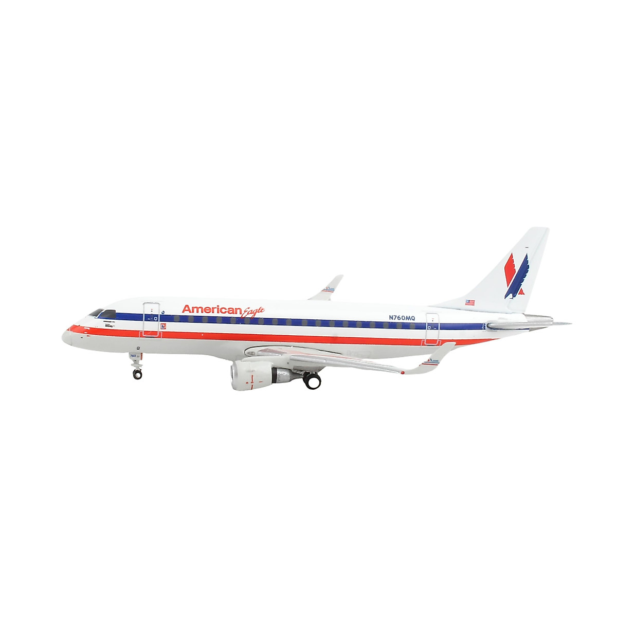 GeminiJets GJAAL2056 American Eagle Embraer 170-100STD Retro Livery N760MQ; Scale 1:400