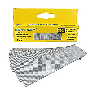 BHTOP F32 1 1/4" 18 Guage Galvanized brad Nails (1000-Pack)