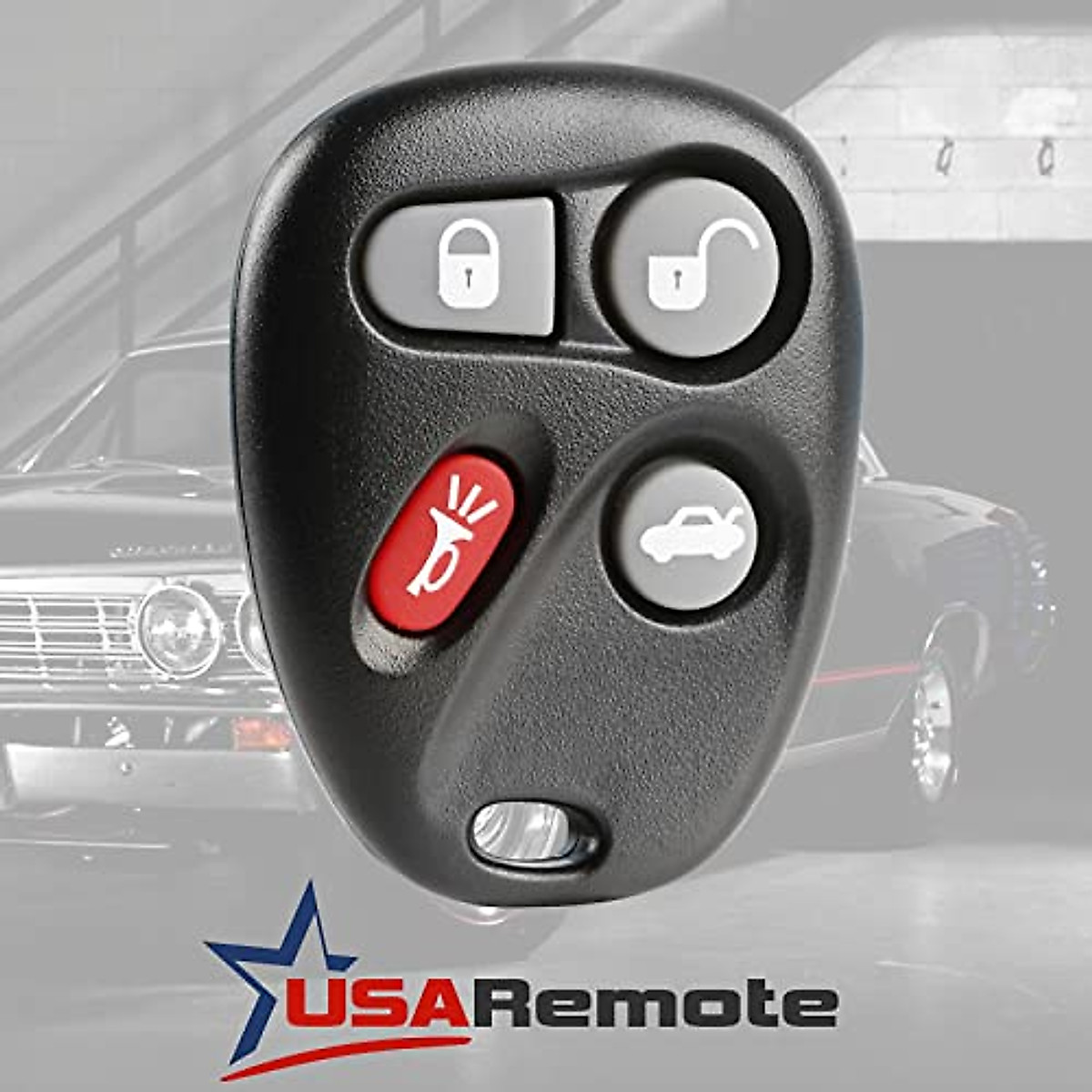 Car Key Fob Keyless Entry Remote fits Chevy Corvette Malibu SSR/Pontiac Bonneville Grand Am/Buick Lesabre/Cadillac Deville Seville/Oldsmobile Alero Aurora (KOBLEAR1XT, 25695954)