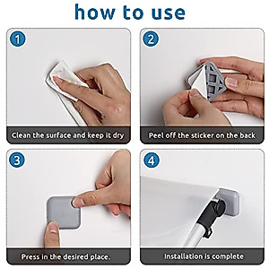 Door Stoppers Wall Protector,6pcs Silicone Doorknob Guard Wall Protector Self-Adhesive Door Handle Bumpers Protector for Home Office Walls