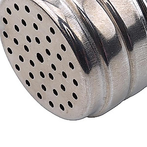 SOURBA Silver Spice Jar Seasoning Bottle Multi-Purpose Household Stainless Steel Salt Pepper Shaker for Seasonings