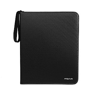 MOSISO Cards Binder Carrying Case Compatible with Trading Cards, 9 Pocket Game Cards Collection Binder Holder 900 Sheets Display Sleeve Album Folder Storage Case with Handle & Zipper, Black