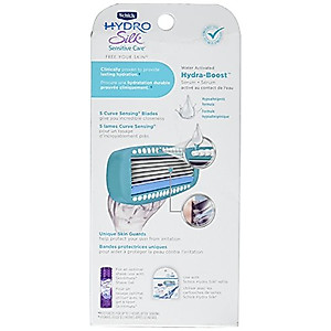 Schick Hydro Silk Sensitive Skin Razor for Women with 2 Moisturizing Razor Blade Refills