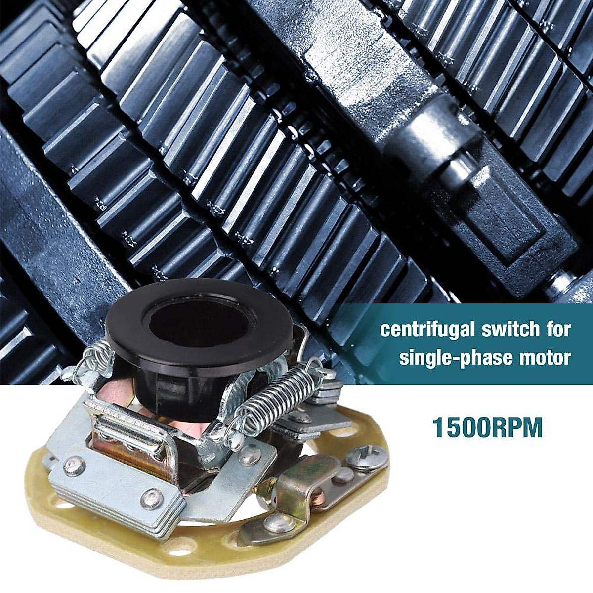 Motor Centrifugal Switch,L19-154S 19mm Electric Motor Switches Electric Motor Part Centrifugal Switch Accessory 1500RPM for Single-Phase Motor