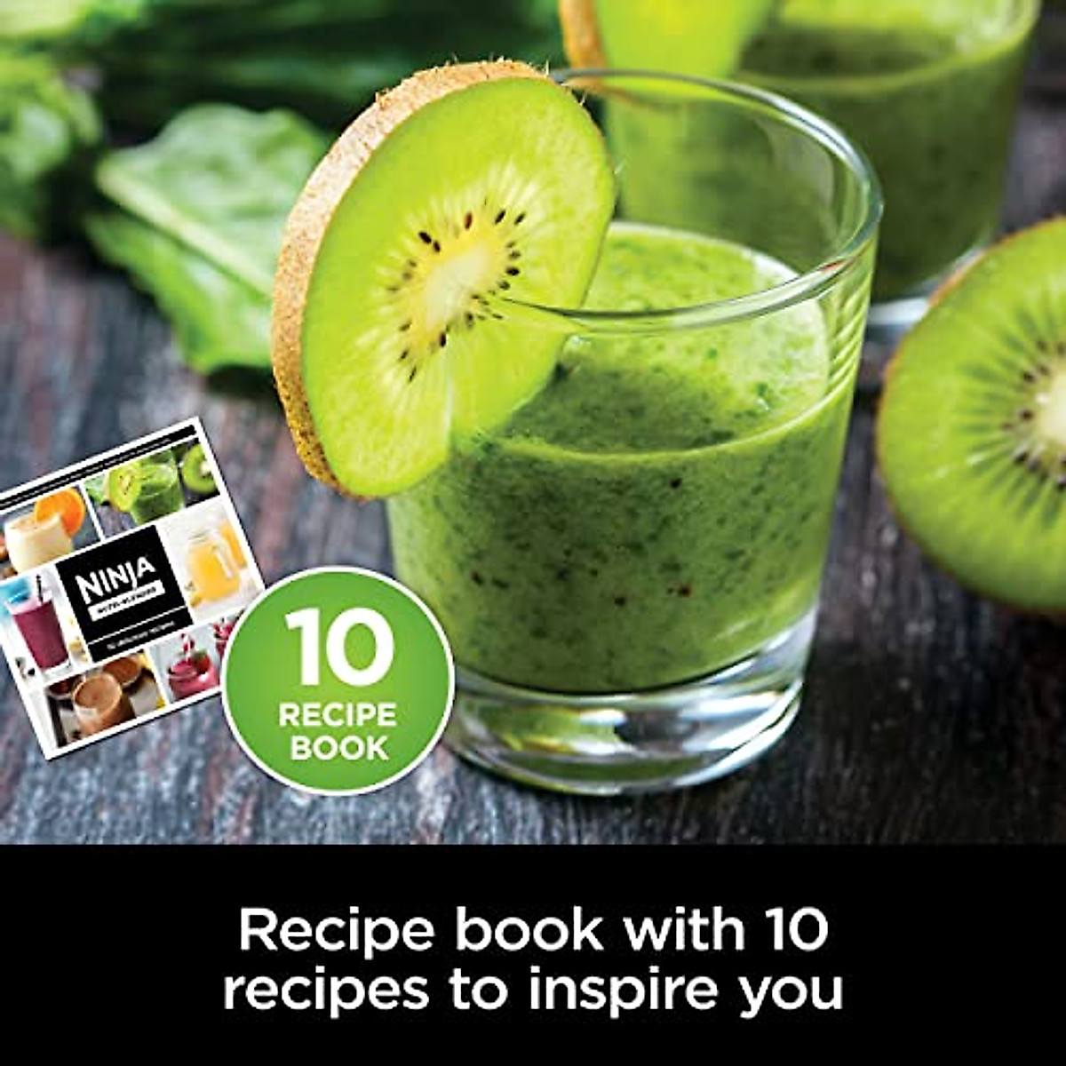 Ninja BN300C, Personal Nutri-Blender With Ice-Crushing Technology, Black/Silver, 700W