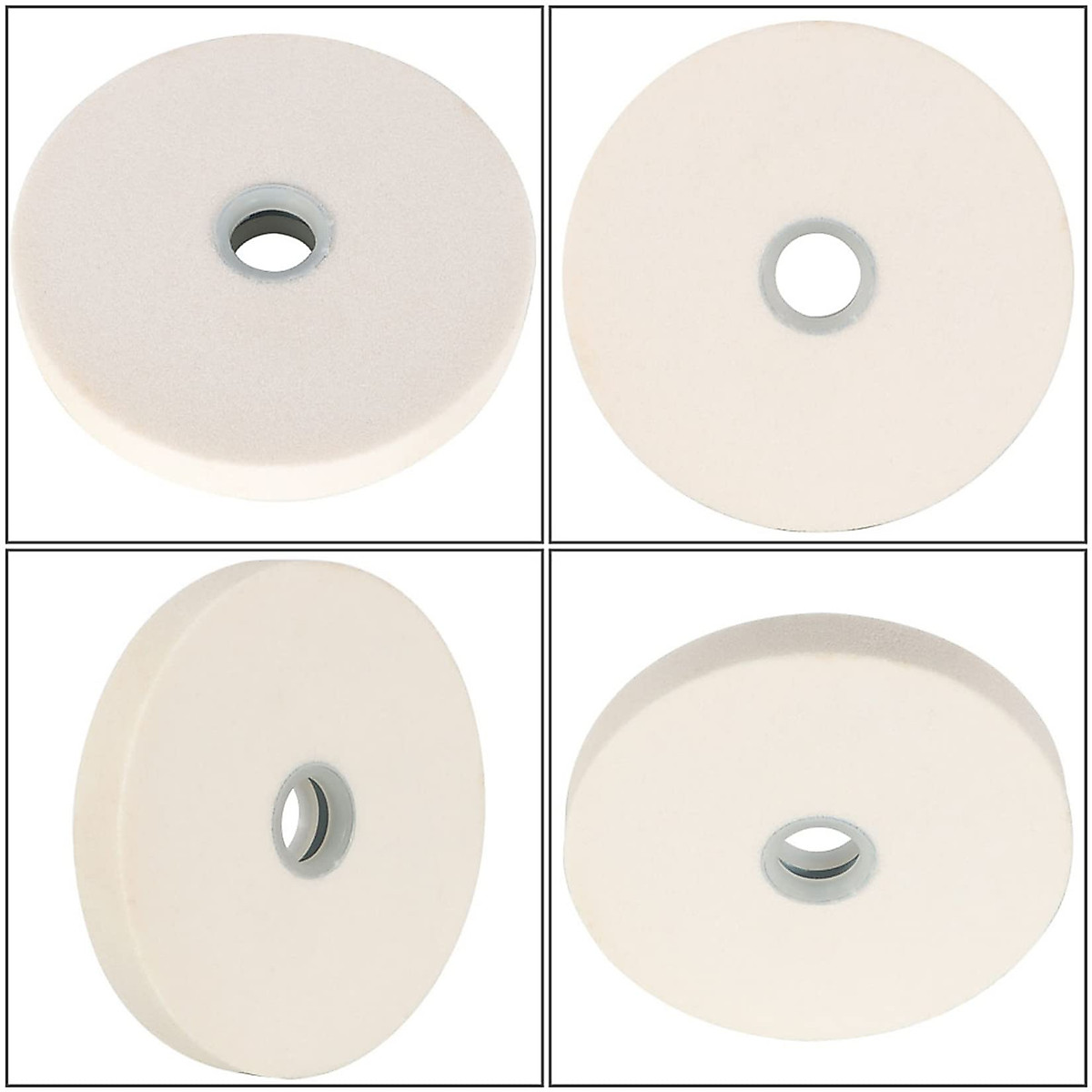 findmall 6 Inch x 3/4 Inch x 1 Inch 60 Grit Aluminum Oxide Abrasive Alundum Bench and Pedestal Wheel Bench and Pedestal Grinding Wheels Fit for Steel Applications