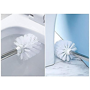 SPOUR Toilet Brush,Floor Standing Toilet Brush,Hideaway Toilet Bowl Brush for Bathroom,Deep Cleaner Toilet Brushes-Dark_Gray