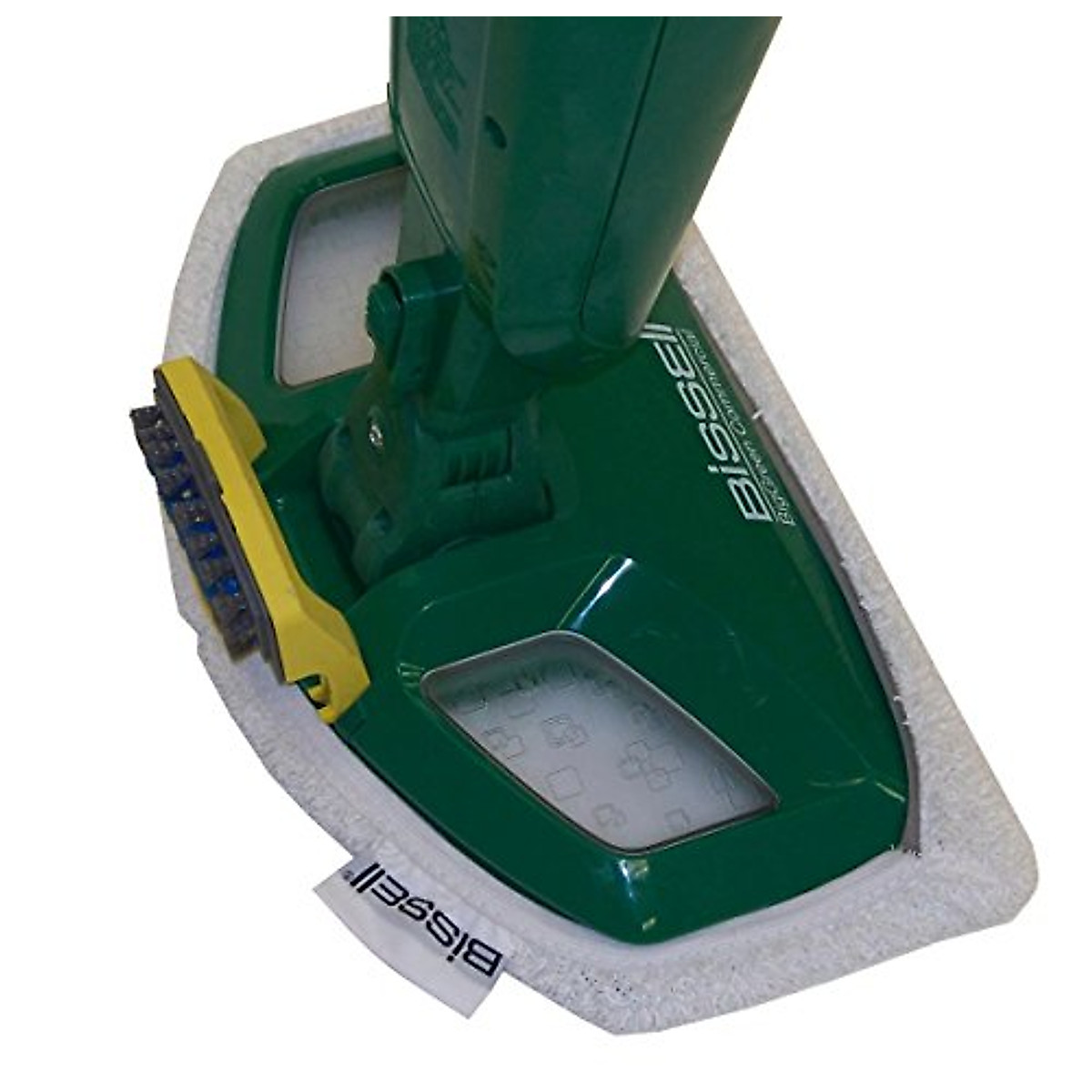Bissell Commercial-BGST1566 Steam Mop Power Steamer, 12.5" wide, comes with Two soft pads for every day and one scrubby pad for heavy messes,Green