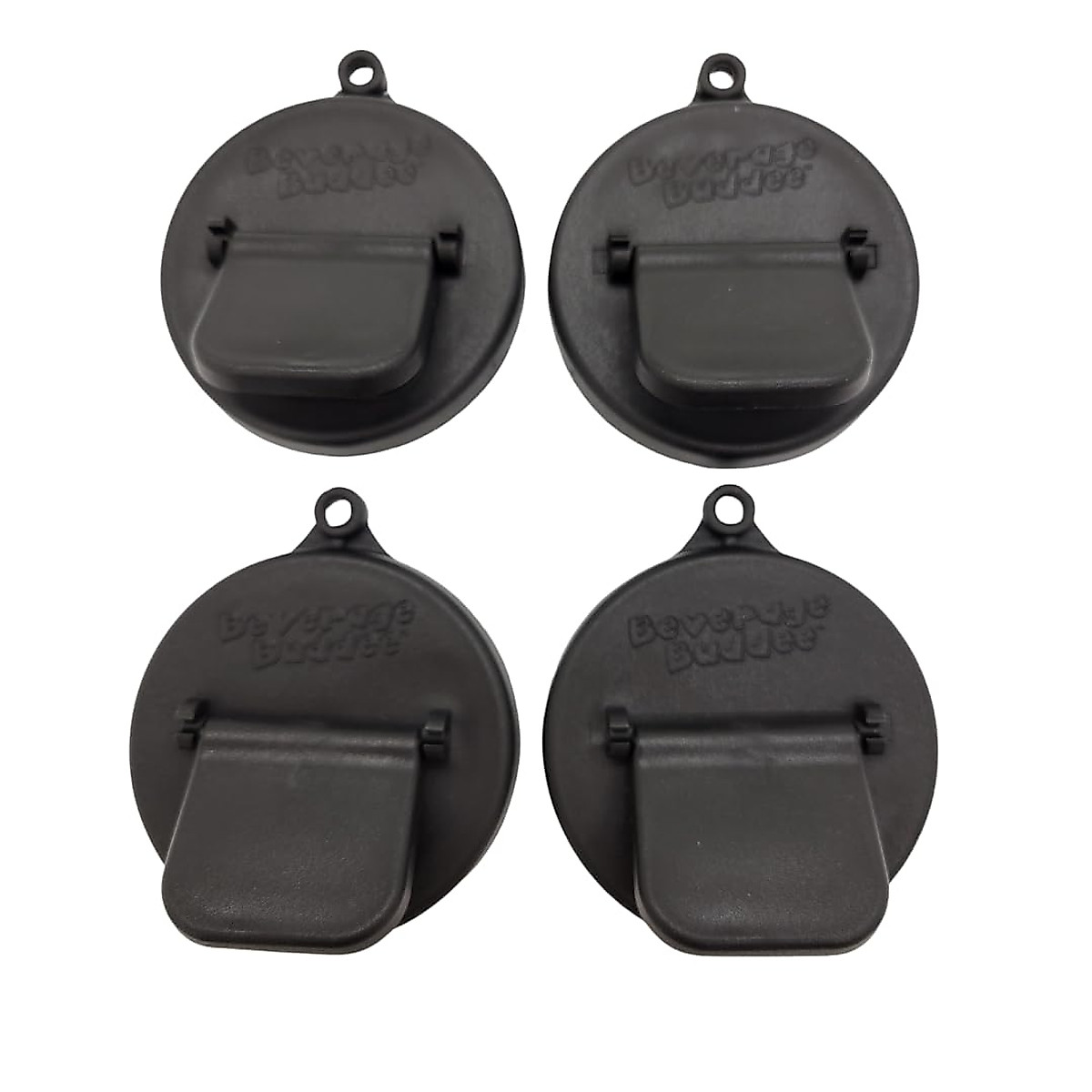 Beverage Buddee Can Cover - Best Can Cover For Standard Size Soda/Beer/Energy Drink Cans - Made In The USA - BPA-PCB Free - 4 pack (Black)