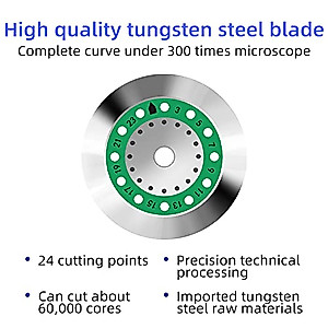 High Precision KLS-X3 Fiber Cleaver 24 surface blade Cutting tool Optical Cable Cutting Knife (Automatic knife return (gold))