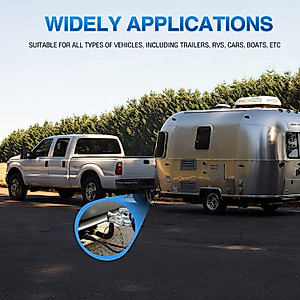 Nilight 7 Way Trailer Plug Y Pigtail Splitter Double Brasse 7 Pin Female to Dual Male Trailer Plug Round Blade Connector for Connecting Slide in Truck Camper and Trailer Y Splitter, 2 Years Warranty