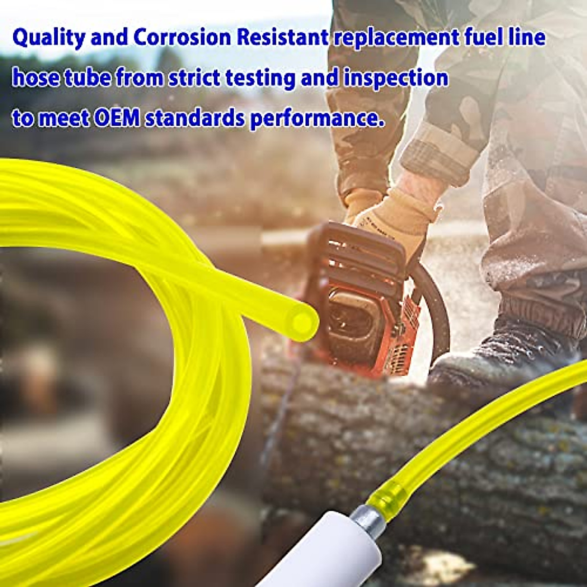 10 Feet 3mm Fuel Line Hose Tube Replacement for Craftsman Poulan Craftman Chainsaw String Trimmer Blower