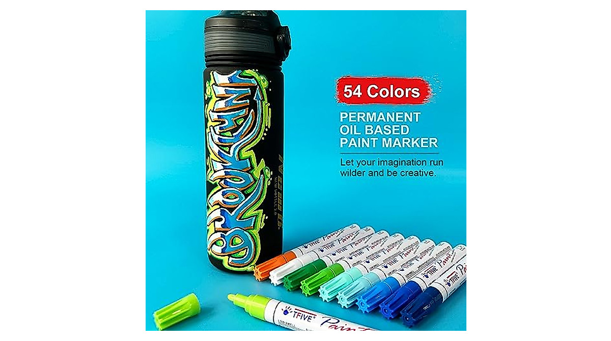 54-Color Paint Markers - Quick-Dry & Waterproof