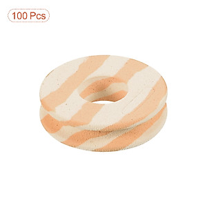 PATIKIL 1.77 Inch Fishing Line Spool, 100 Pack EVA Foam Fishing Winding Board Plates Fly Fishing Gear Organizer for Fishing Line Storage, Wood Color