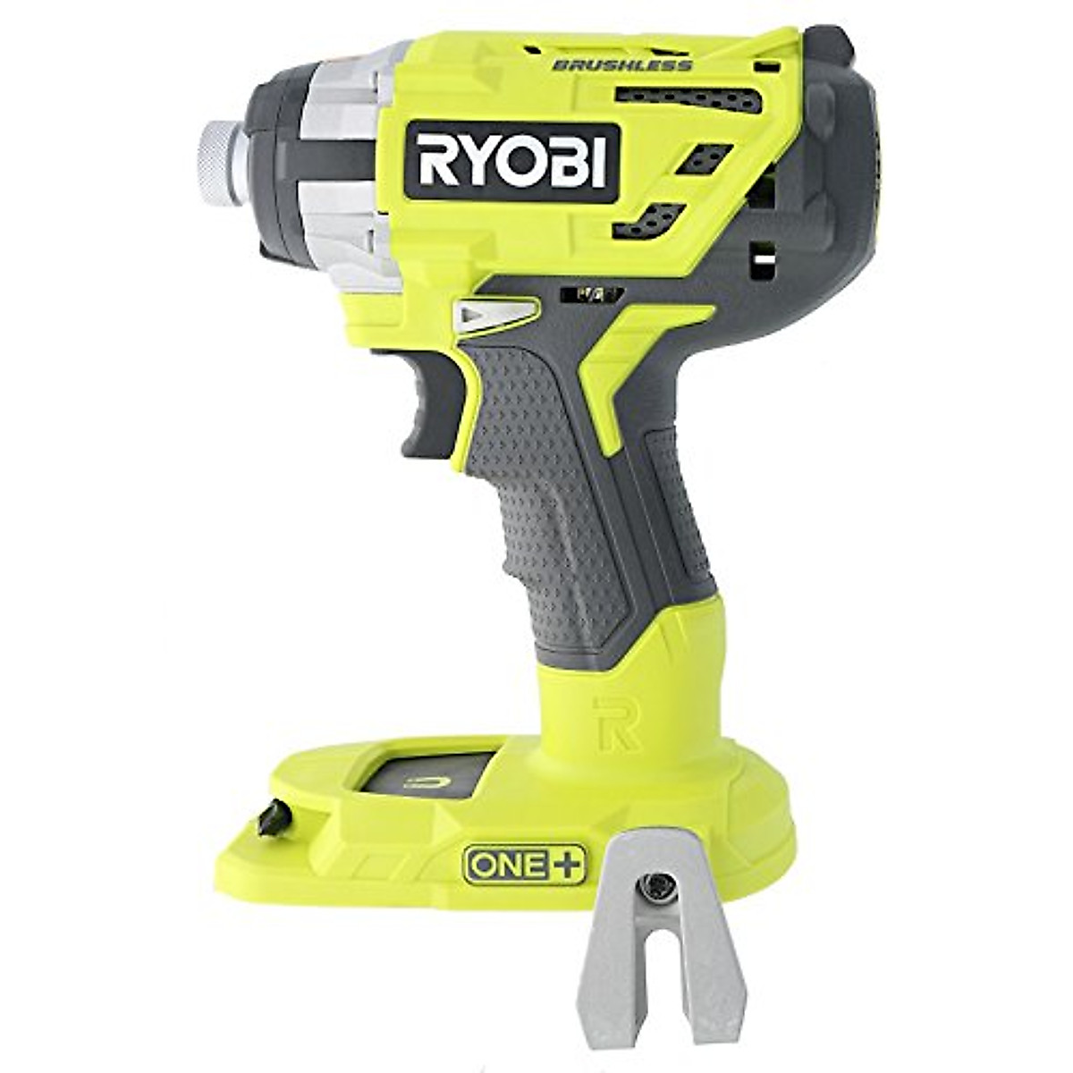 Ryobi P238 18V One+ Brushless 1/4 2,000 Inch Pound, 3,100 RPM Cordless Impact Driver w/ Gripzone Overmold, Belt Clip, and Tri-Beam LED (Power Tool Only, Battery Not Included)
