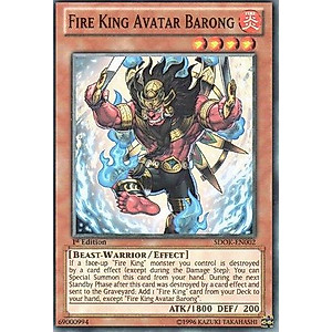 Yu-Gi-Oh! - Fire King Avatar Barong (SDOK-EN002) - Structure Deck: Onslaught of The Fire Kings - 1st Edition - Common