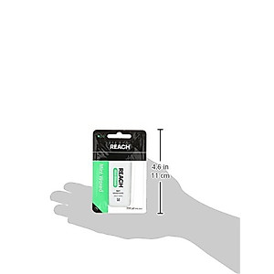 Reach Waxed Dental Floss | Effective Plaque Removal, Extra Wide Cleaning Surface | Shred Resistance & Tension, Slides Smoothly & Easily , PFAS FREE | Mint Flavored, 200 Yards, 1 Pack