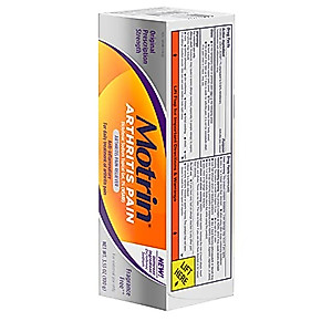 Motrin Arthritis Pain Relief Diclofenac Sodium Topical Gel 1%, Anti-Inflammatory Cream for Arthritis Pain in Hands, Wrists, Elbows, Knees, Feet & Ankles, NSAID Pain Relief Gel, 3.53 Oz