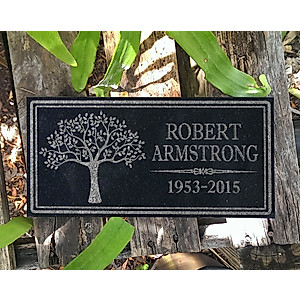 In Loving Memory Personalized Granite Memorial Stone Sympathy Remembrance of Dad Mom Child